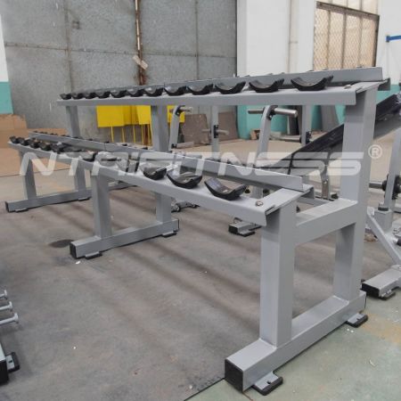 Hammer Strength Two-Tier Dumbbell Rack – Gym Storage